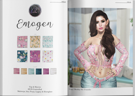Second Life Marketplace - [QE] Emogen Top - SPRING PROMO!